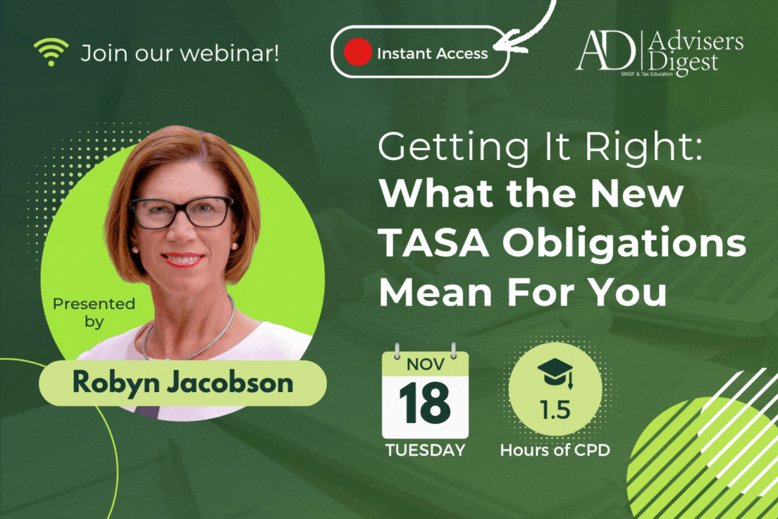 Getting It Right: What The New TASA Obligations Mean For You - Novembe ...